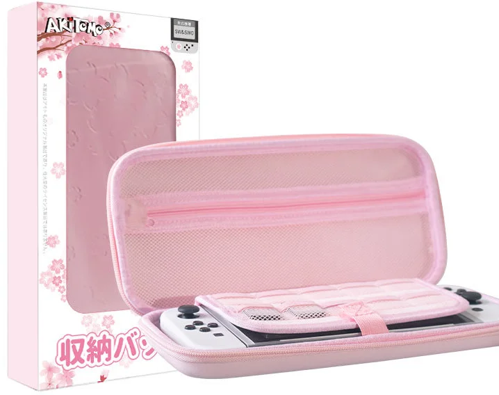 Sakura Case for NS OLED - Pink Flower Protection