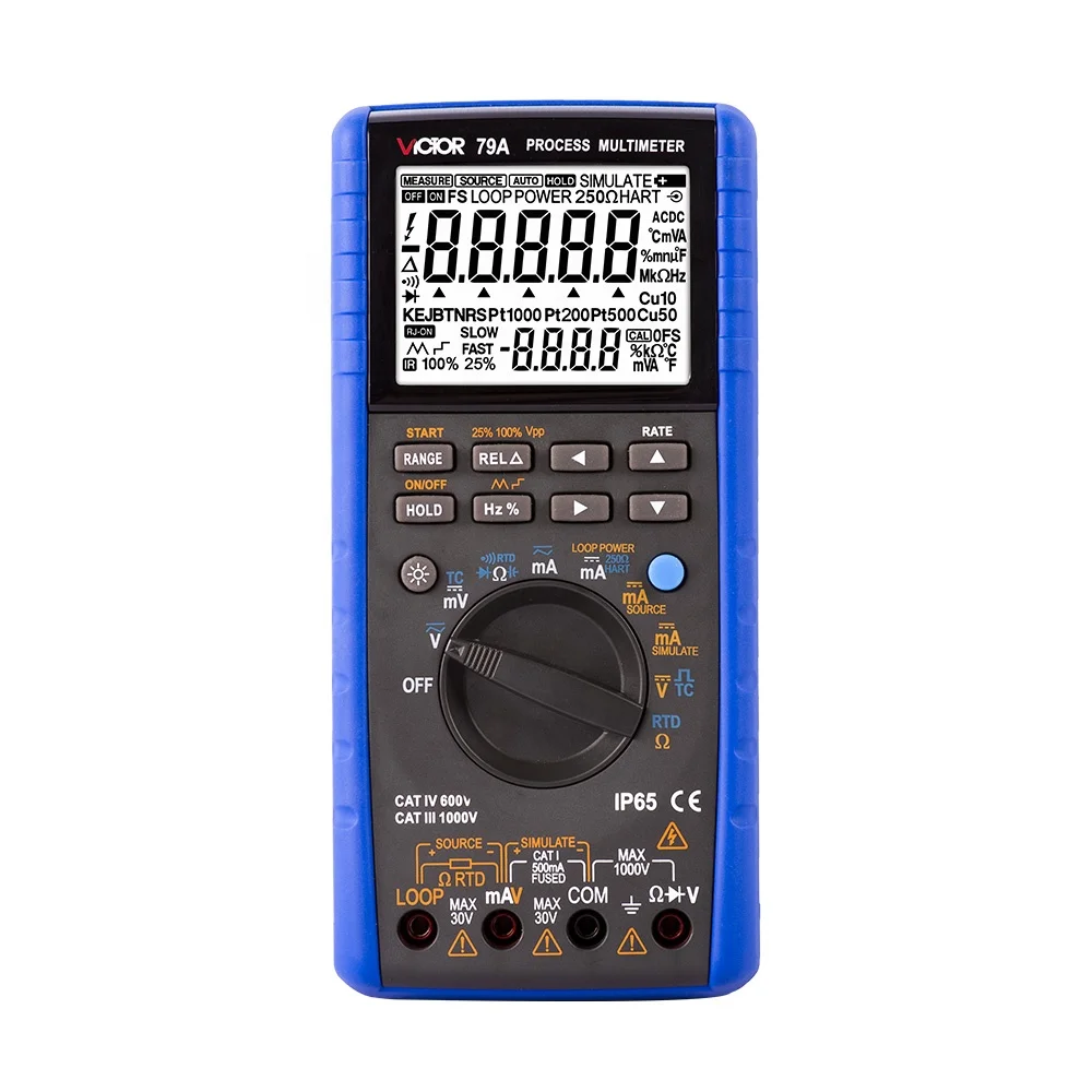 Victor 79a Rts Digital Multimeter 2 In 1 4-20ma Signal Output ...