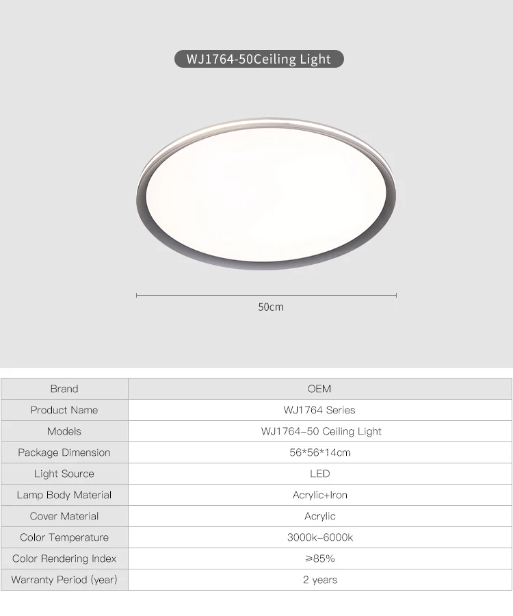 Nordic Circle Led Ceiling Light For Bedroom Living Room Reading Room ...