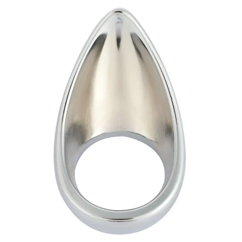 Stainless Steel Cock Ring - Scrotum Locking Bondage Ball Weight