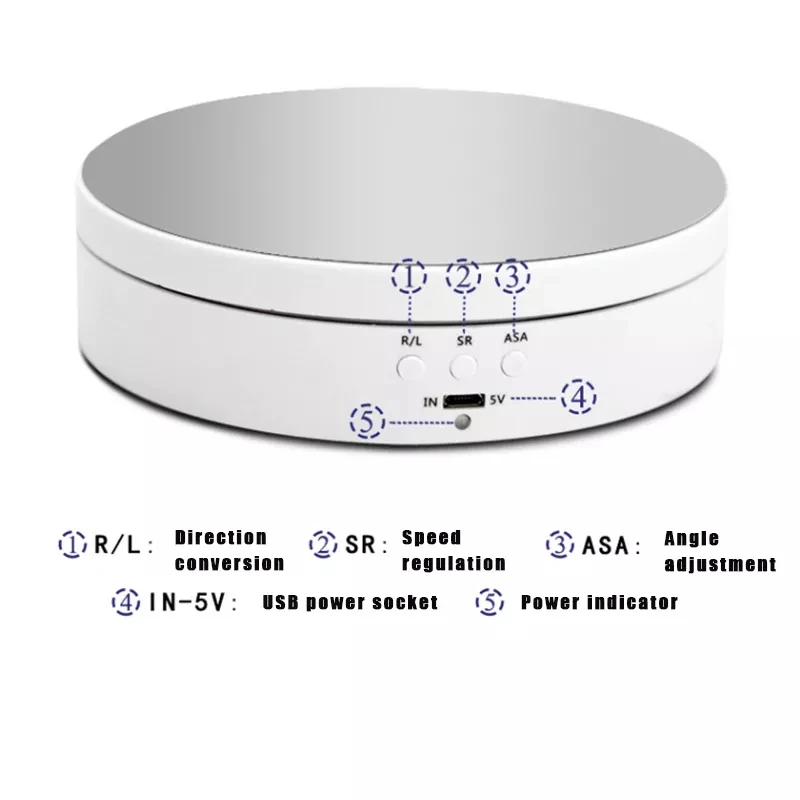 Rotating Display Stand Turntable Diameter 15/20/25 cm 360 Degree ...