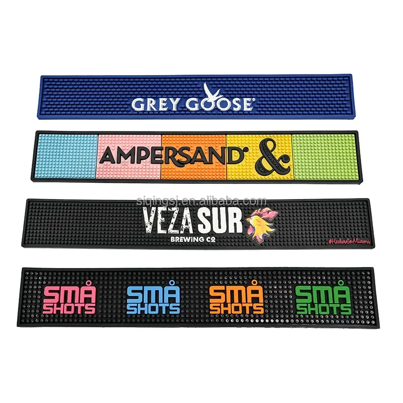 Sq New Ideas Bar Accessories Branded Rubber Bar Mat With Custom Logo ...
