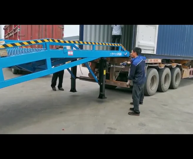 Heavy Duty Hydraulic Forklift Boarding Bridge Container Loading Durable ...