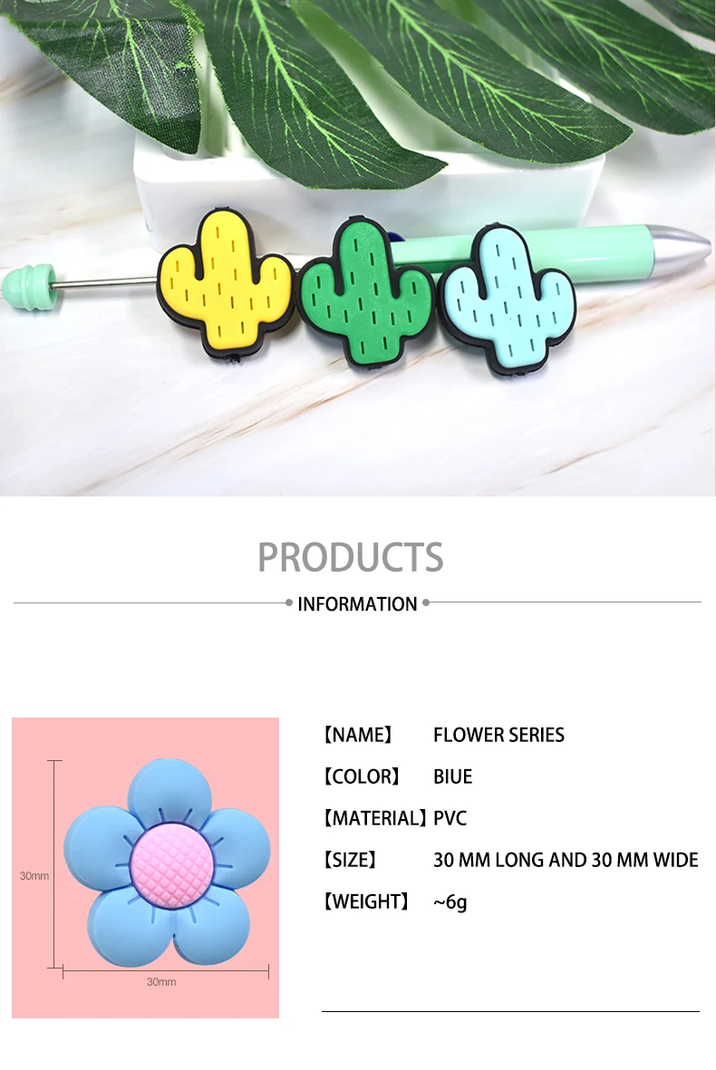 Custom Silicone Personalized Focal Beads Custom Pen Charms Designer ...