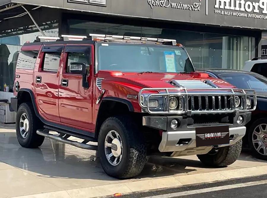Hummer H2 Spoiler Wing Accessories - Visor on Roof Body Kit for 2002 ...