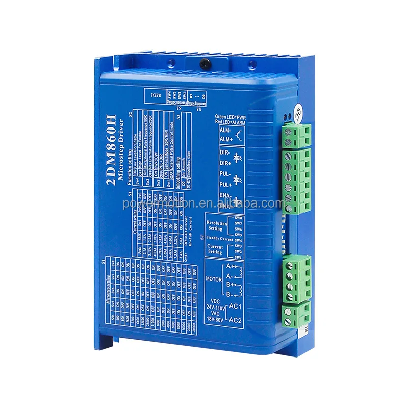 2dm860h Ac And Dc Nema23 Nema34 Nema42 Stepper Motor Driver With Dsp ...