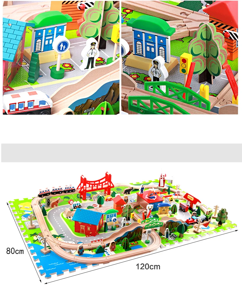 Educational Play with DIY Train Railway Track Toy for Kids