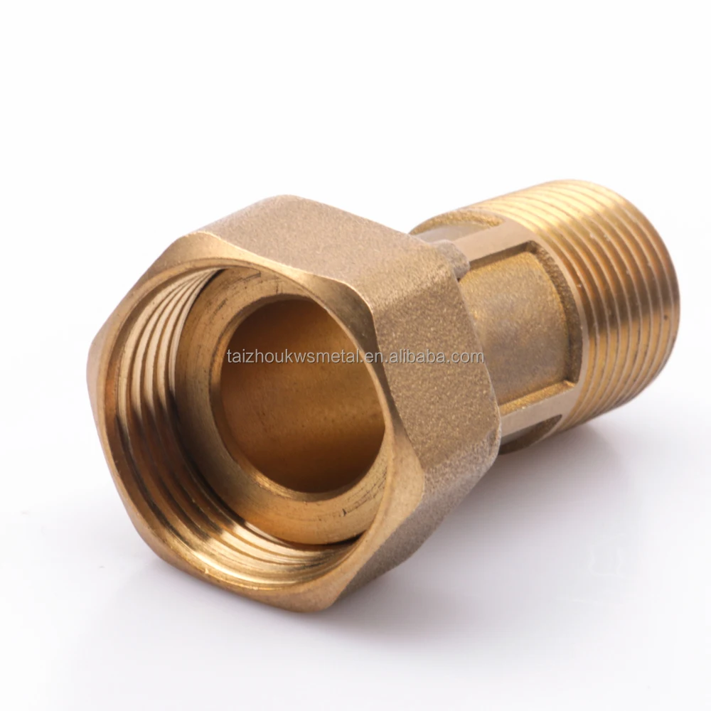 Hexagon Brass Water Meter Connector Dn15 Full Bore Coupling Union - Buy ...