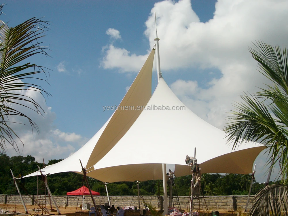 Sunshade Resort Canopy Sailing Shade Roof Cover Tensile Membrane ...