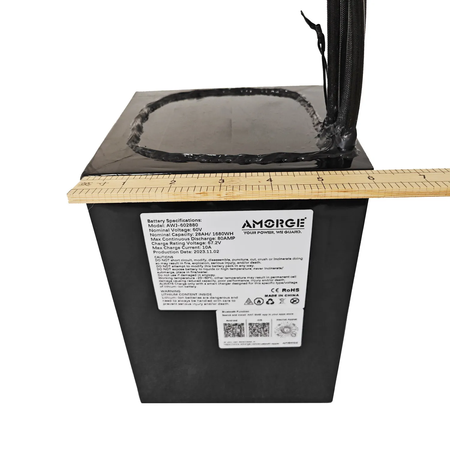 Amorge 60v 28ah 80amp Lithium Battery Pack With Ant Bluetooth Bms - Buy ...