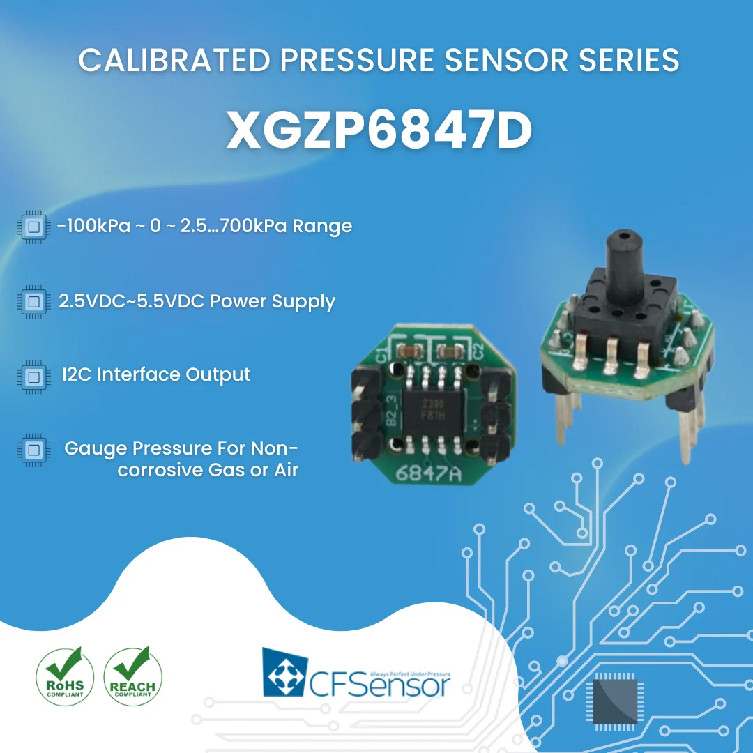 China Low Price Micro Pressure Sensor XGZP6847D, Air Pressure Digital Sensor Manufacturer for ...