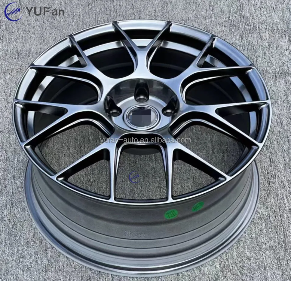 Re-v7 18 Inch Alloy Rims Hyper Black Mesh Design Passenger Car Wheels Odm
