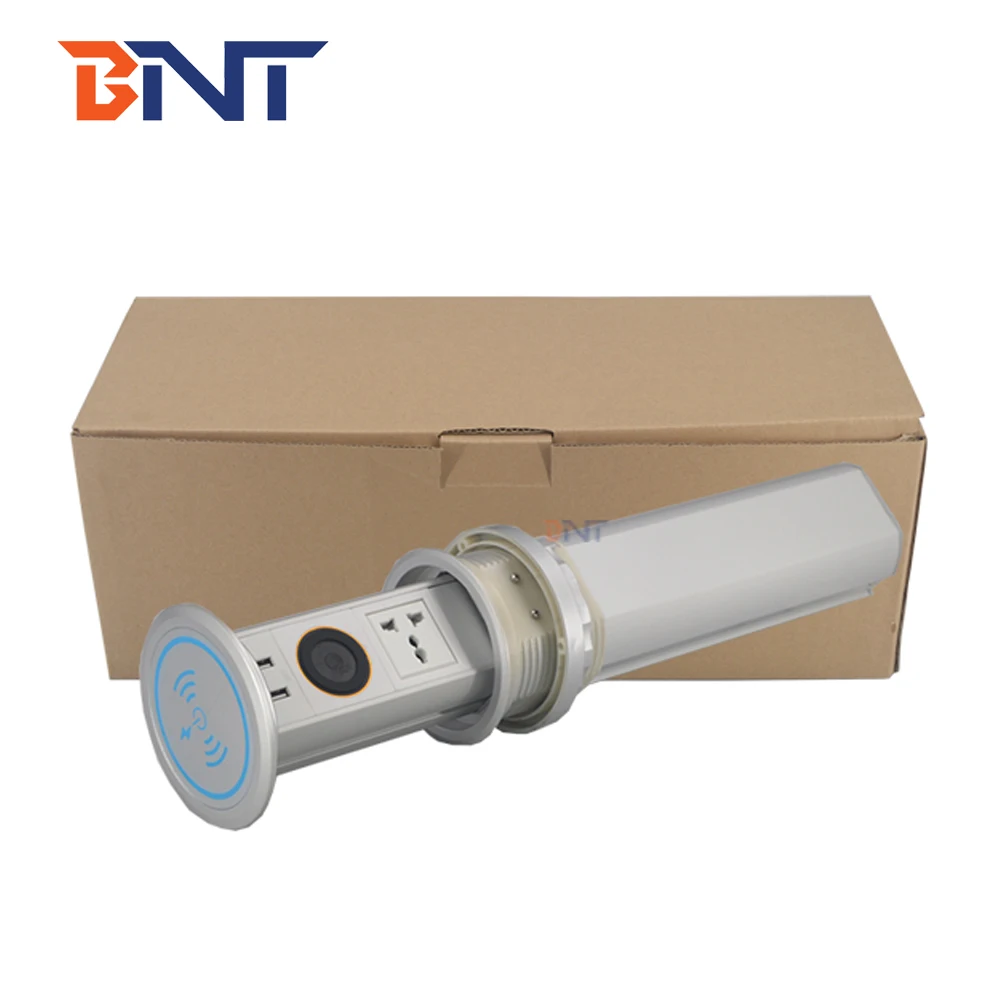 Bnt 15w Office Furniture And Table Round Qi Wireless Charger For Smart Mobile Phone Hotel Coffee ...