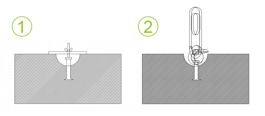 Precast Lifting System 20T Spherical Head Lifting Clutch for Precast ...