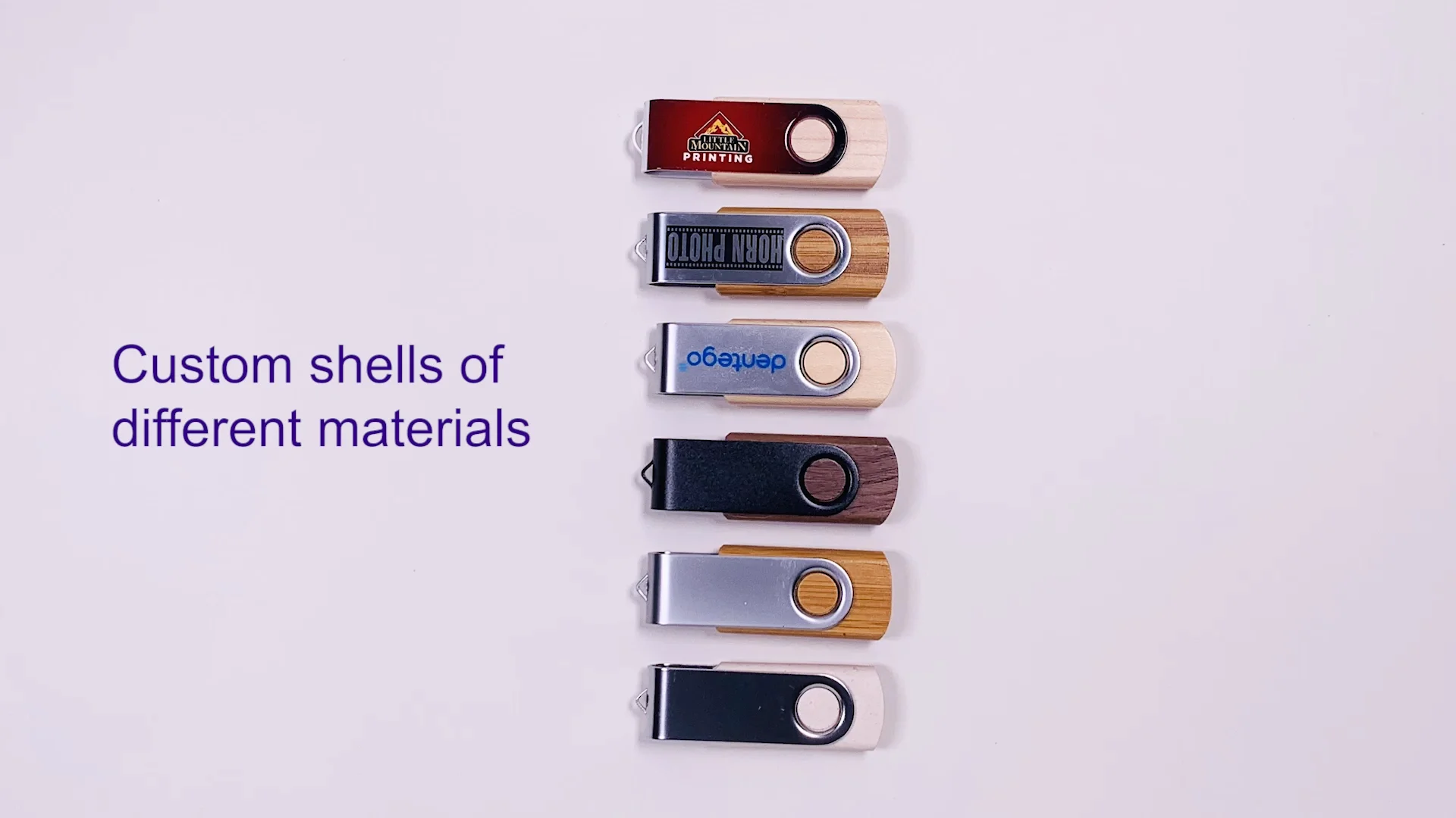 100% Original Natural Engraving Logo Wood Usb Flash Drive Metal Usb Key ...