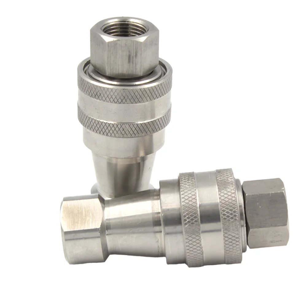 3/8\" ISO7241-1B Stainless Steel Quick Release Couplings SS304 & SS316 ...