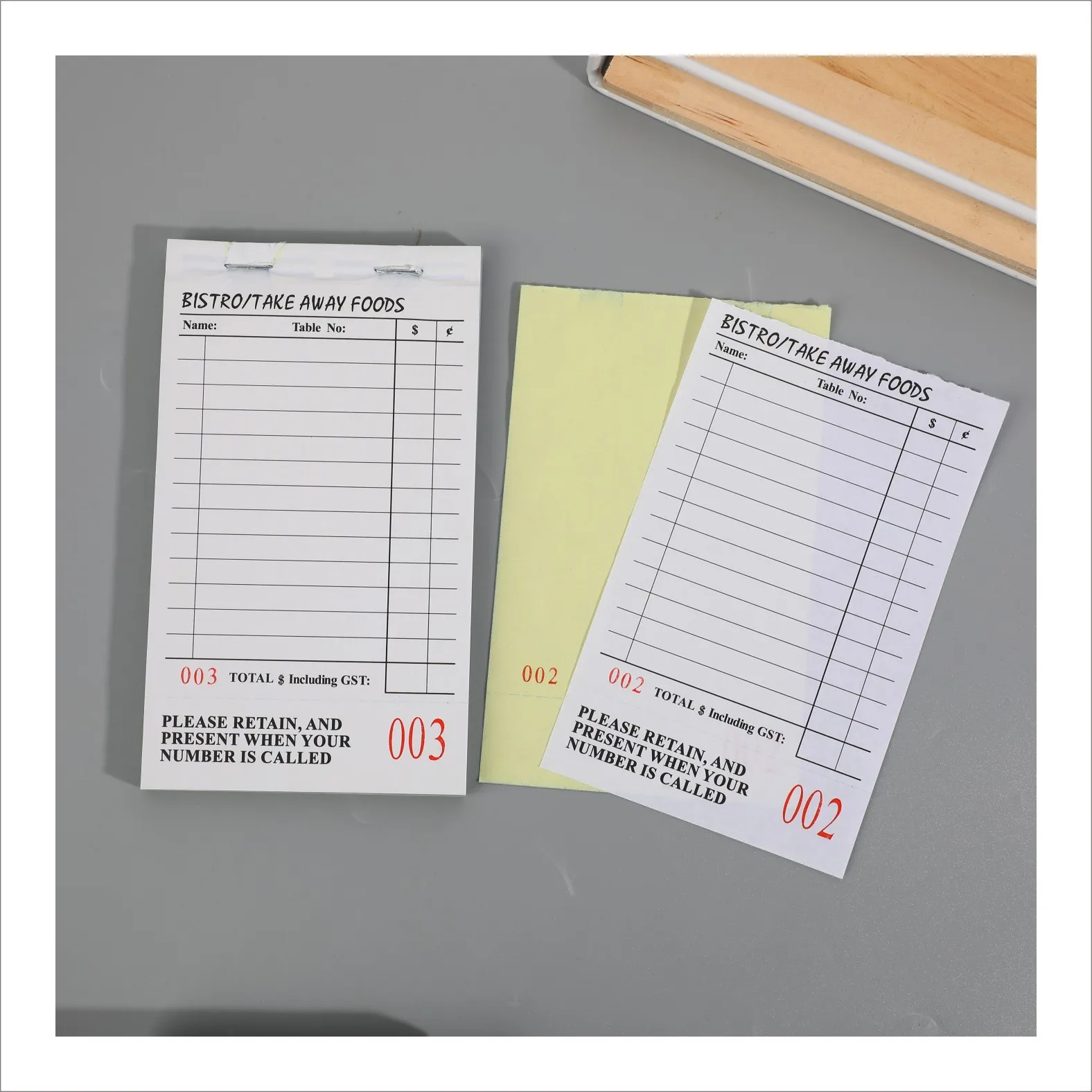 MENU INVOICE DELIVERY NOTE CASH RECEIPT RENTAL DOCUMENTS LETTERHEAD ...