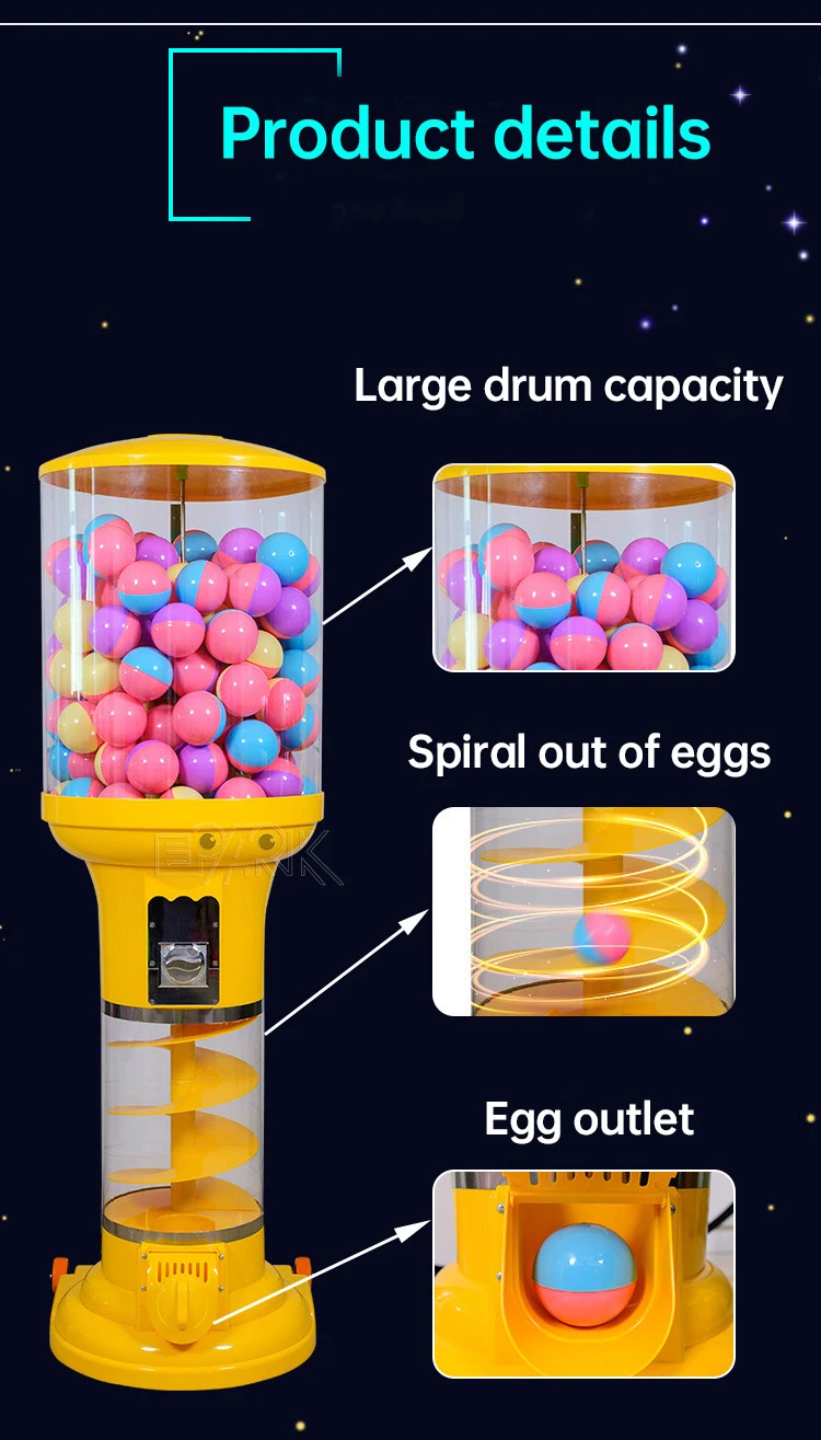 Kids Coin Operated Gashapon Vending Machines Customizable Video Toy ...