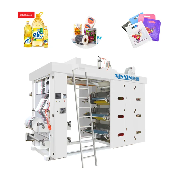 6 Color Rolling Paper Packaging Flexo Printing Machine For Paper ...