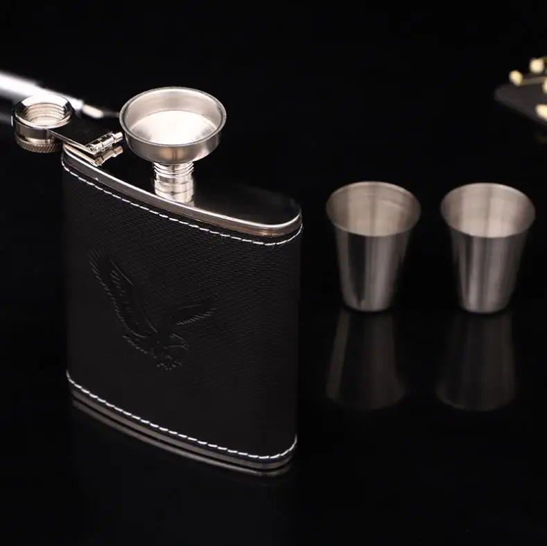 Custom Logo 7oz Metal Mini Hip Flask - Perfect Gift