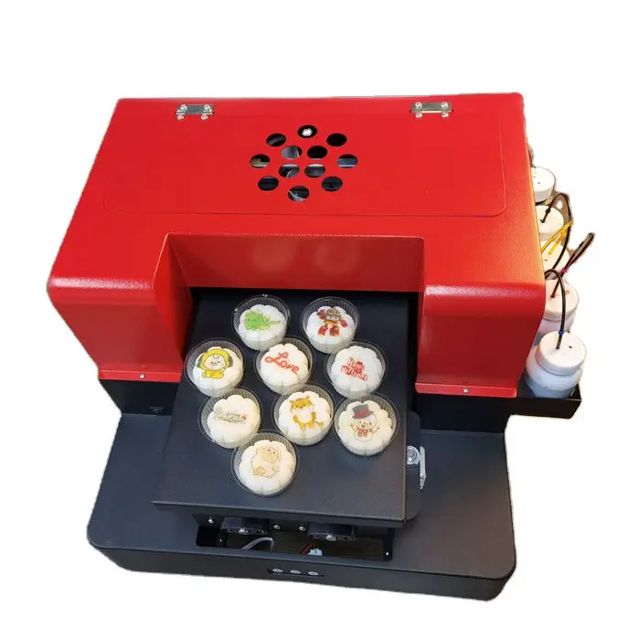 Automatic Colorful Inkjet Printers For Food 3d Food Cake Coffee Printer ...