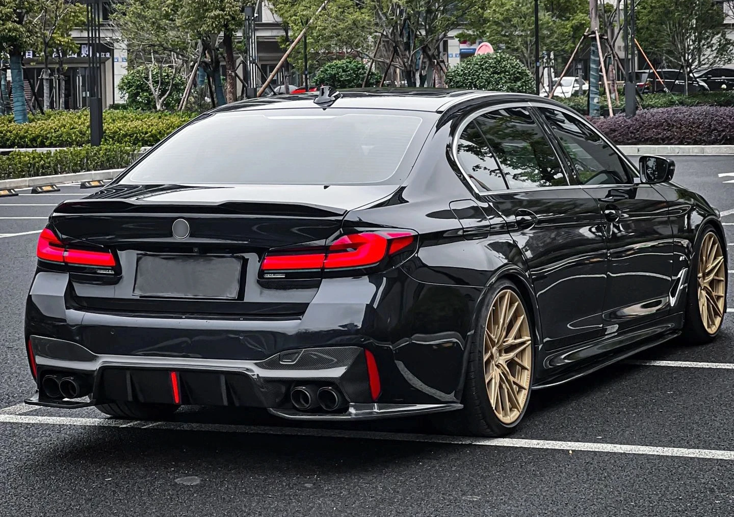 Automotive Parts Rear Splitter for BMW 5 Series Upgrade G30 G38 Rear ...