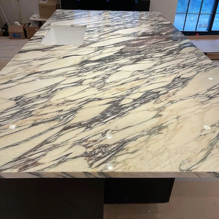 Luxury Calacatta Viola Marble for Kitchen Countertops