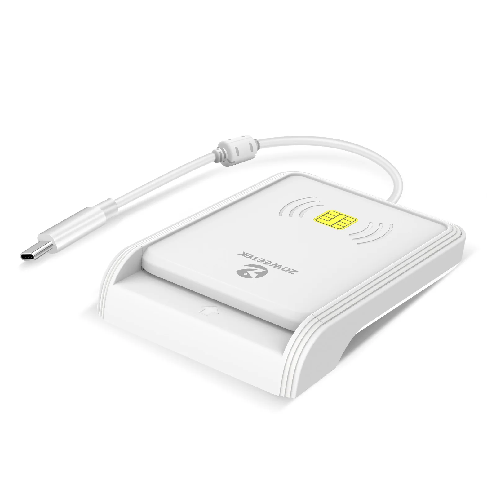 ZOWEETEK All in One Type C NFC Card Reader Writer & EMV CAC ID IC Chip ...