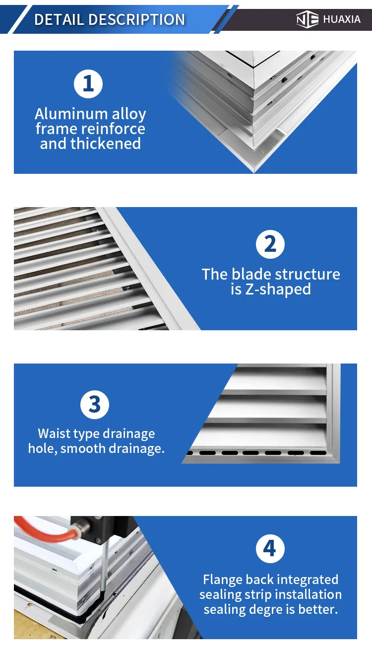 Huaxia Hx1z-yt50ab Waterproof Ventilation Louvers For Electrical Box ...