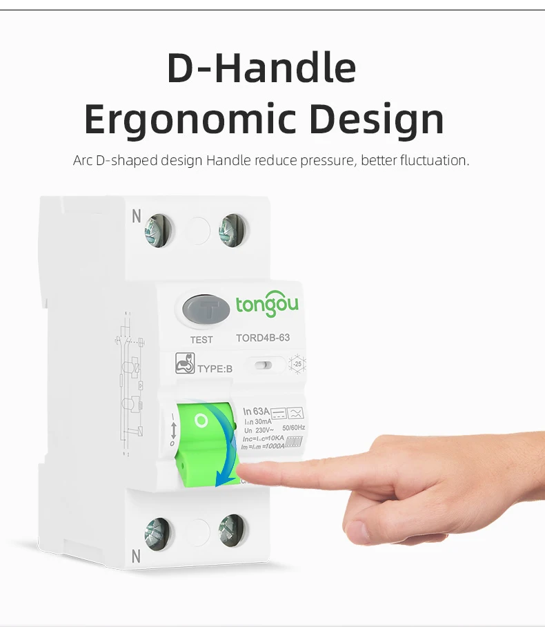 RCCB RCD DC Electric Vehicle EV Charging Pile Residual Current Breaker ...