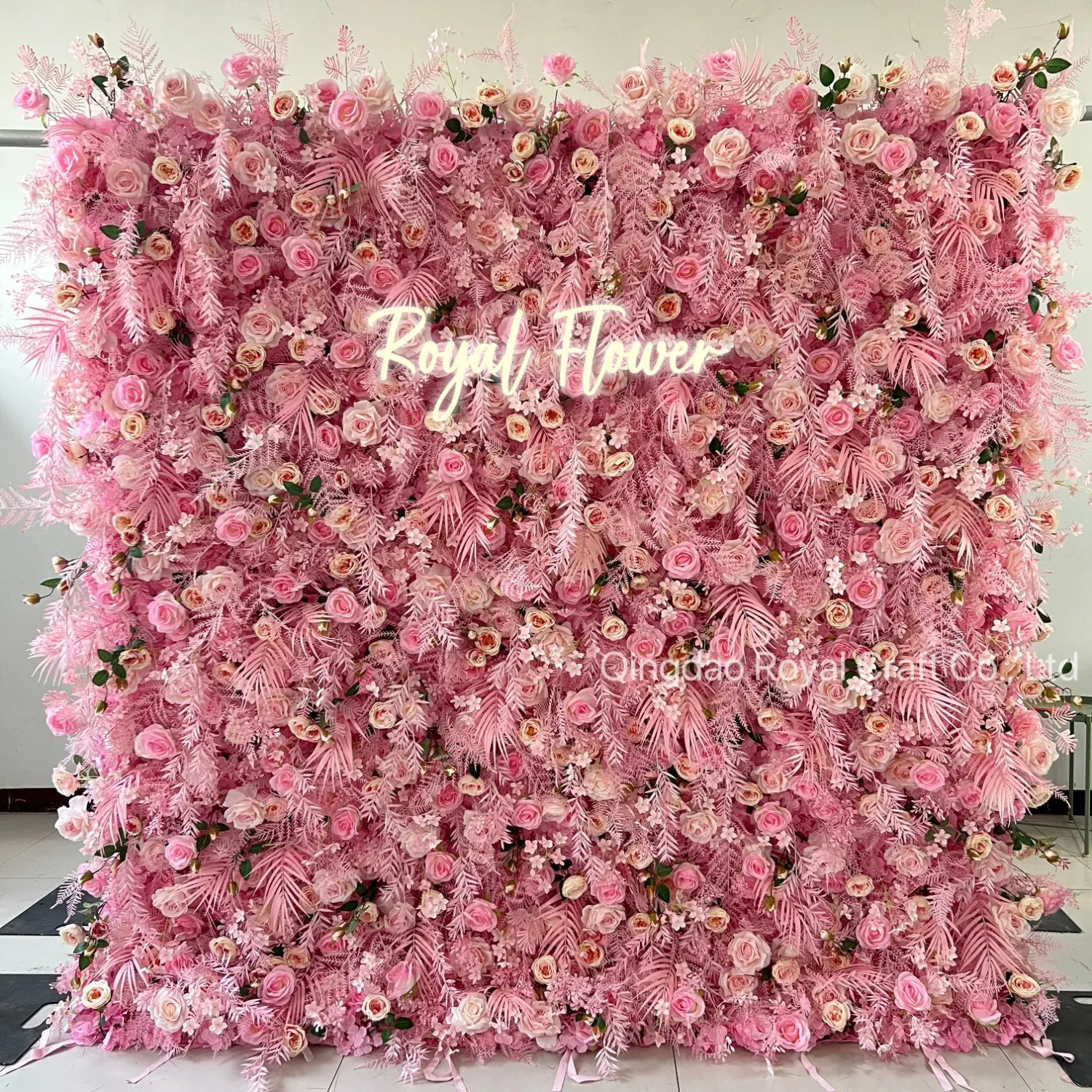 Flower Wall Backdrop 8ft X 8ft - Perfect for Wedding Decor