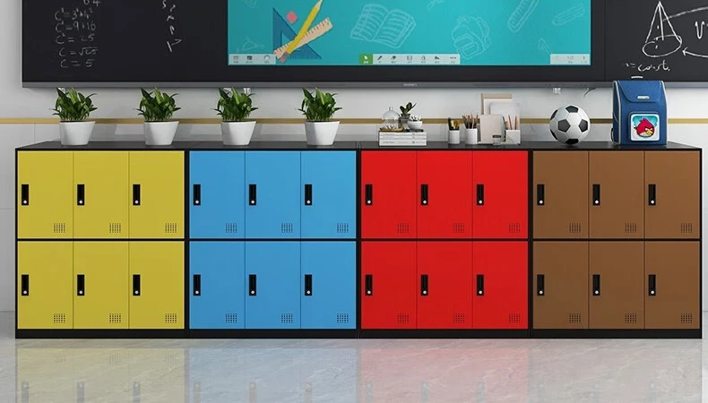 Metal Mini Locker Toy 6 Door Classroom Locker Changing Room Steel ...