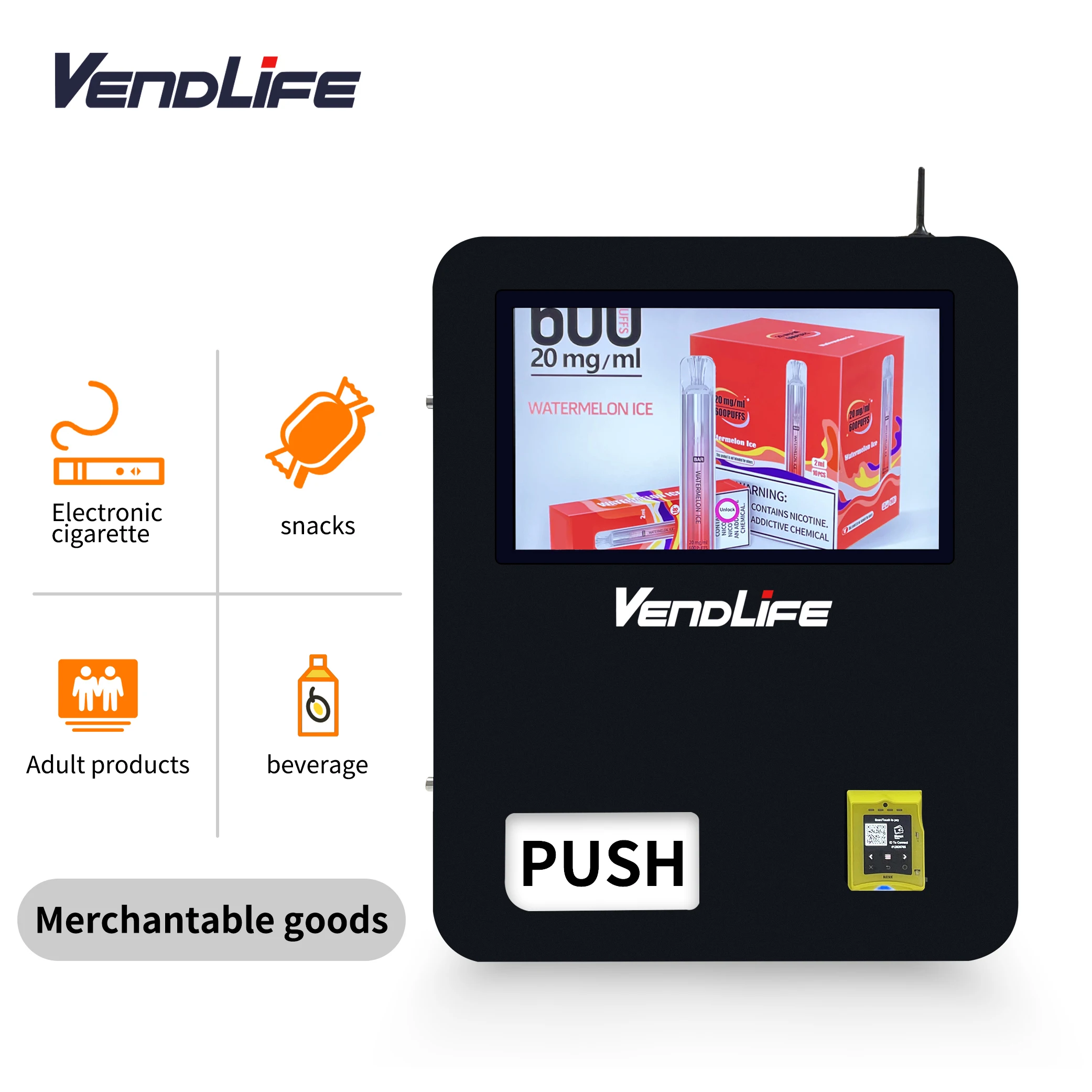 High Quality Smart Touch Screen Machine Mini Wall-mounted Vending ...