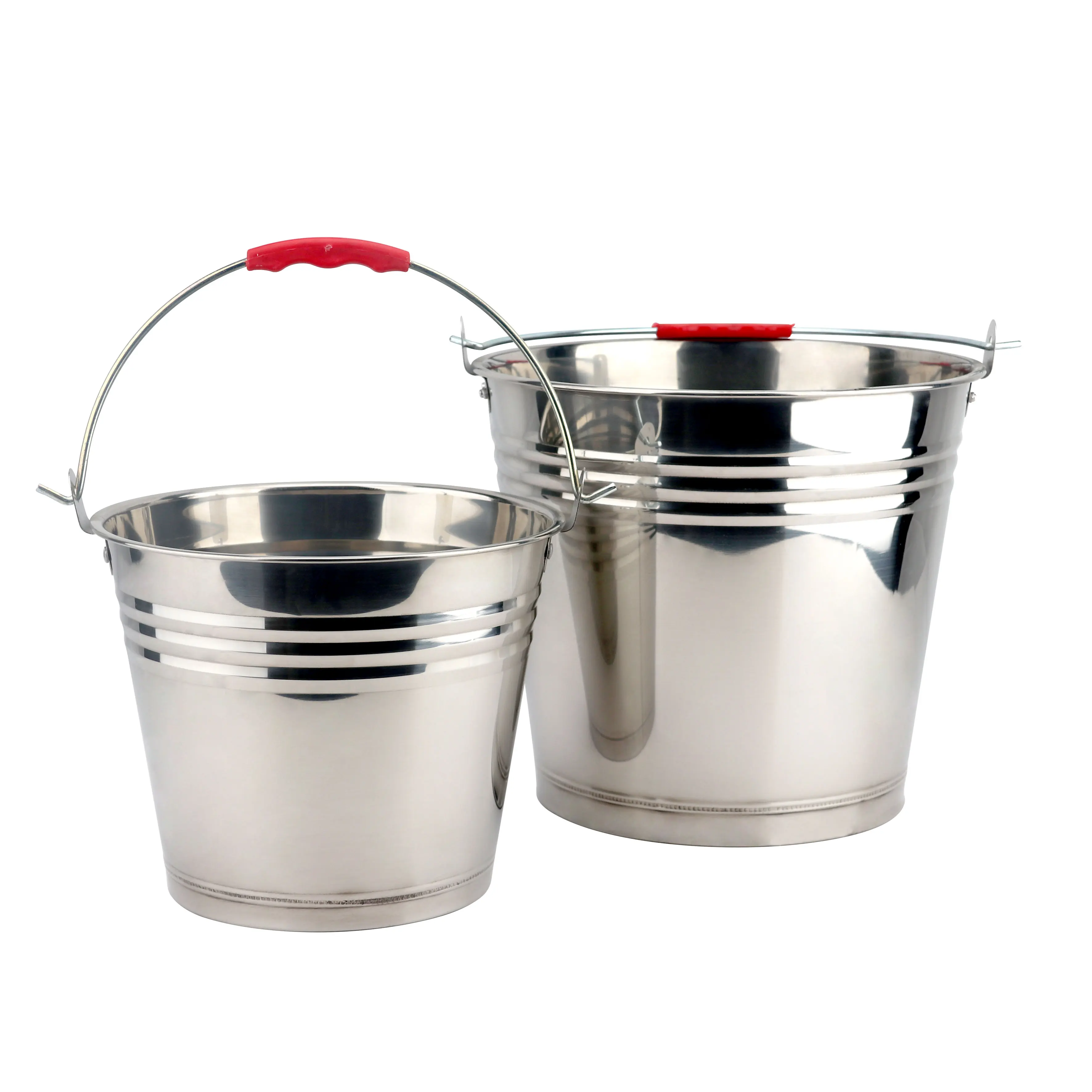 Custom Made New Water Bucket Colored Metal Buckets Stainless Steel ...