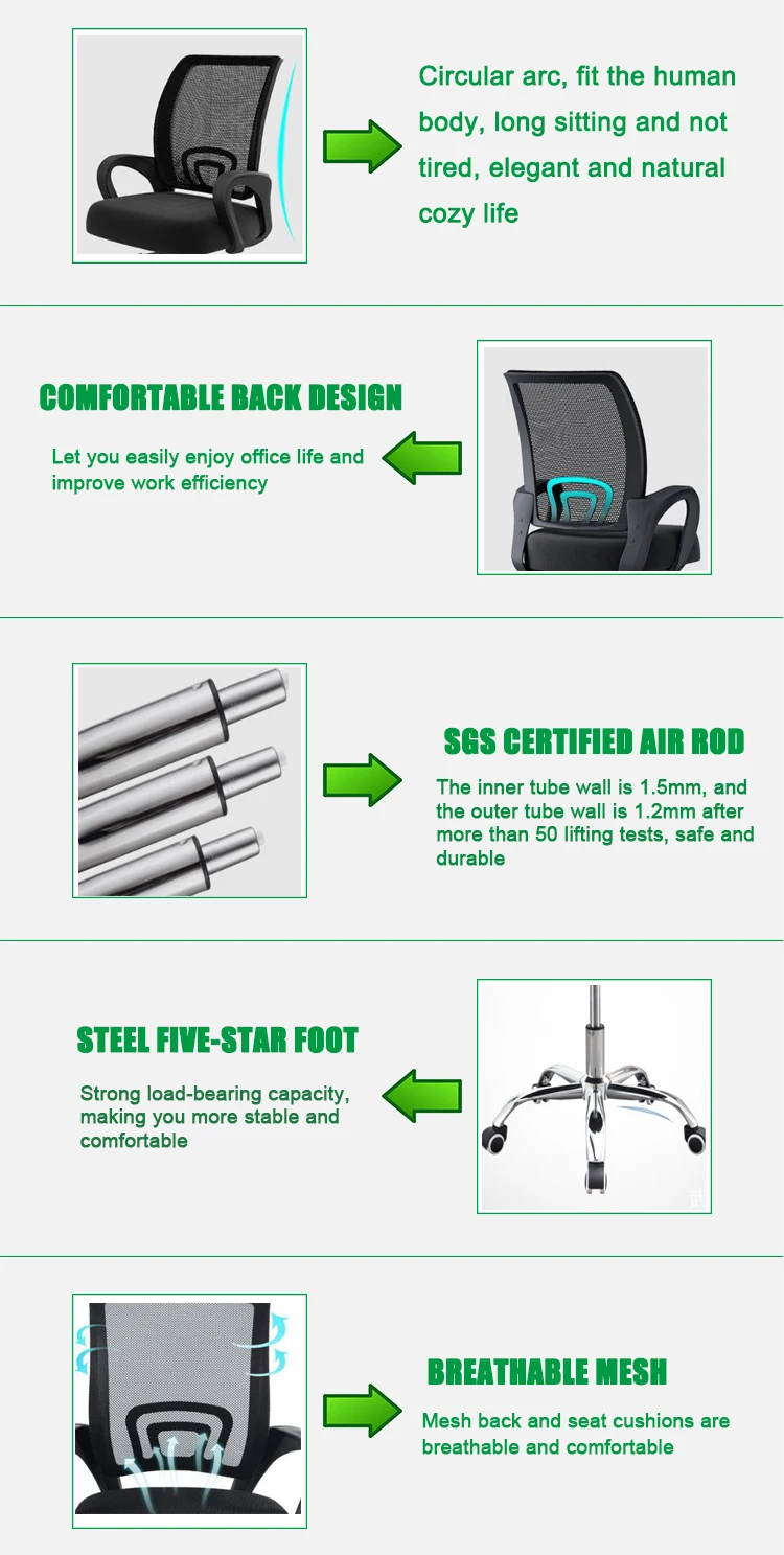 Cheap Office Furniture Chair New Design Economic Ergonomic Office Mesh ...