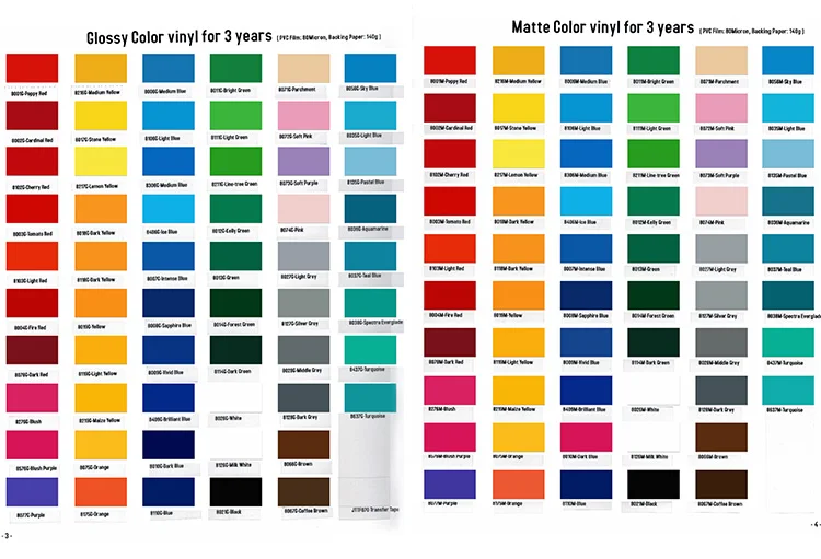 Outdoor Signboard Material Color Vinyl Roll Pvc Film Self Adhesive ...