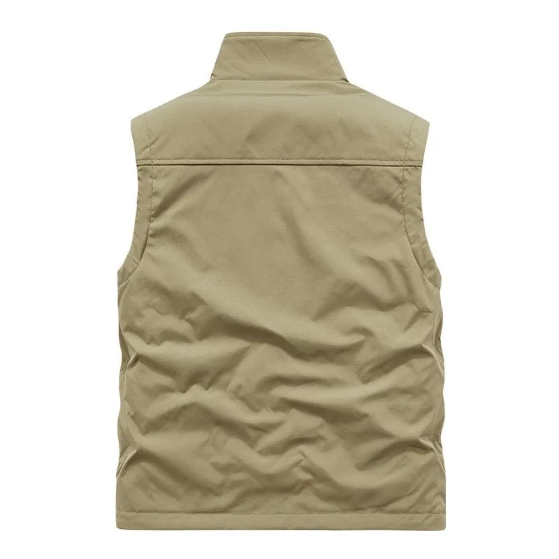 Men's Double-sided Fleece Vest With Multi-pockets,Perfect For Autumn ...