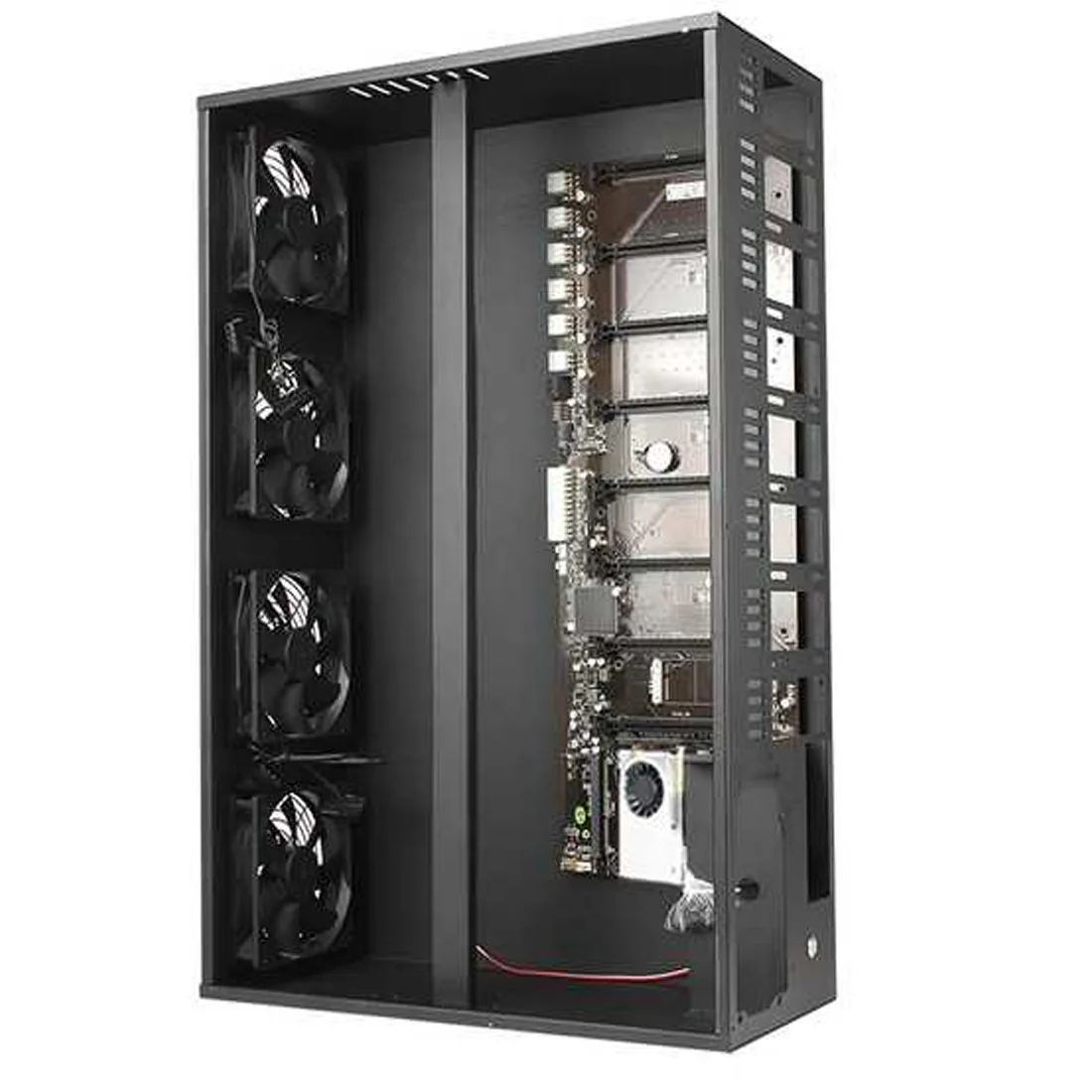 Factory Wholesale ATX Form Factor Rack Style 5 Fans and Power Supply 8 ...