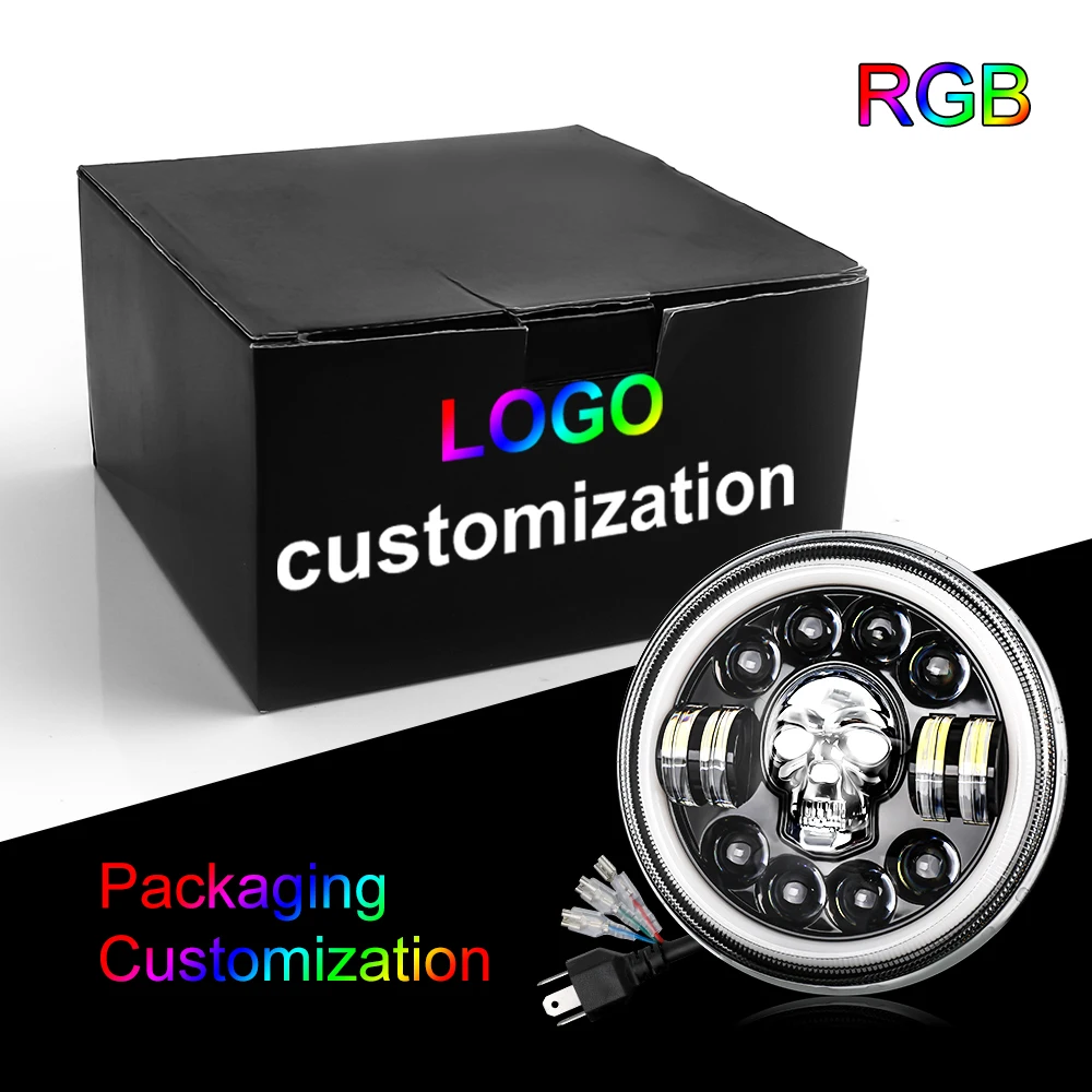 Dot Approved E9 Angel Eyes Drl Turning Light Auto Rgb Halo Round ...