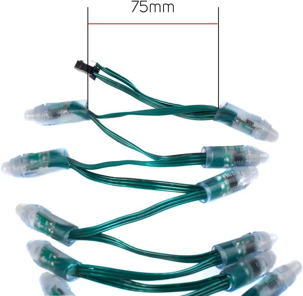 IP68 Waterproof RGB LED String Lights for Christmas Decor