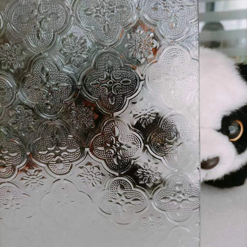 5mm Clear Patterned Glass Clear Pattern Manufacturer Shower Fluted Ribbed Clear Texture ...