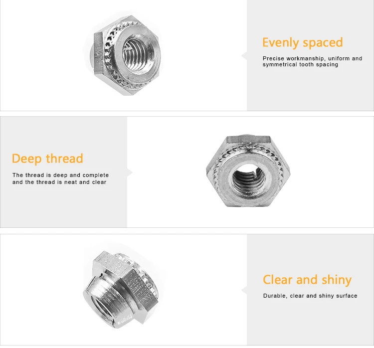 Factory Direct Sales Rohston Self-locking Pressure Riveting Nut Good Quality Hex Rivet Lock ...