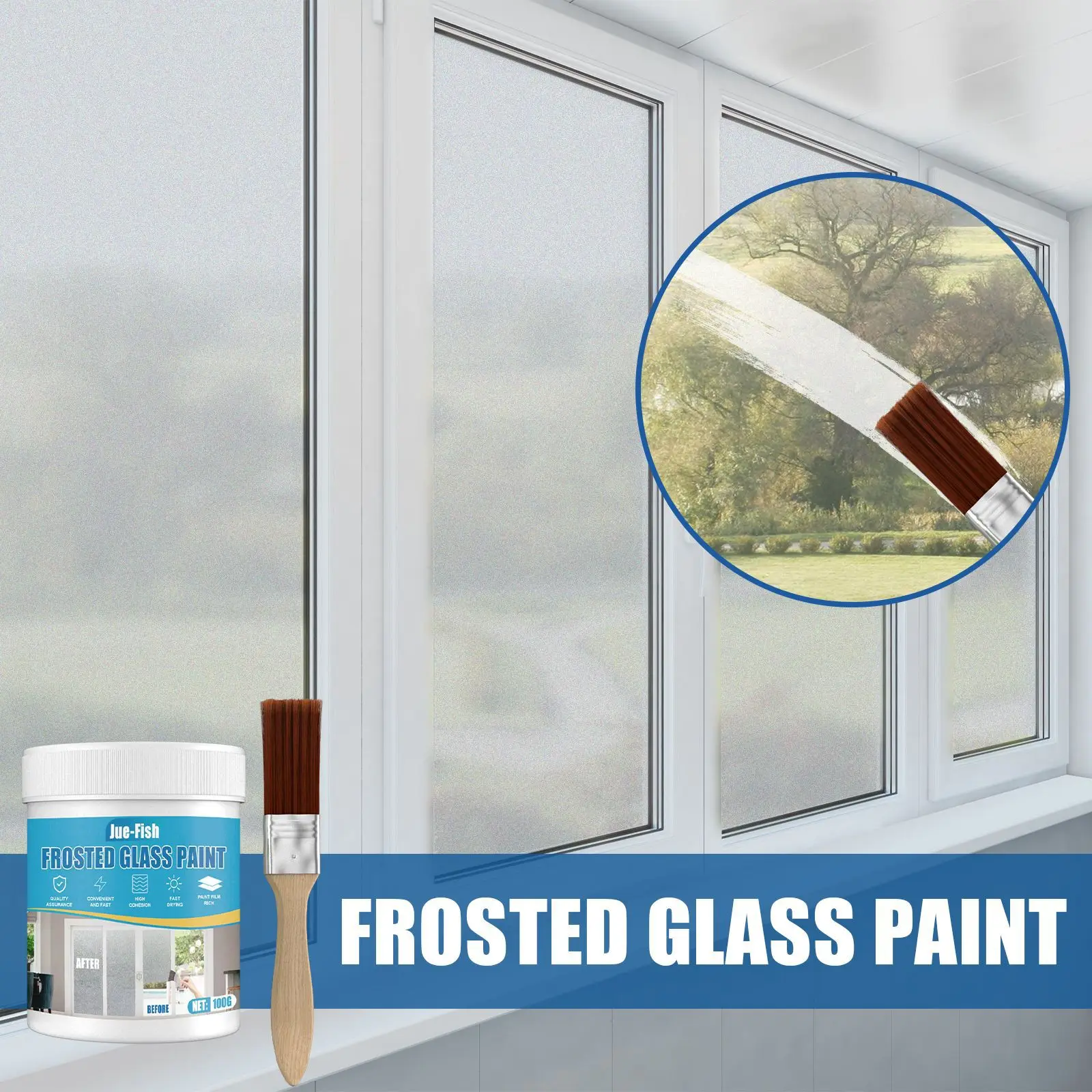 Jue-fish Frosted Glass Paint - High Quality Liquid Coating