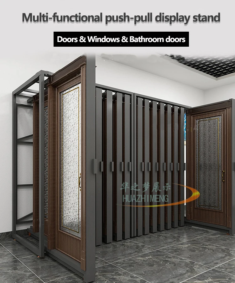 Custom Metal Display Rack Push Pull Wood Door Sliding Ceramic Tile ...