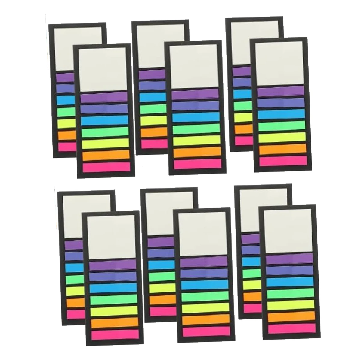 Self-adhesive Pet Colored Index Stickers Highlighter Transparent Page ...