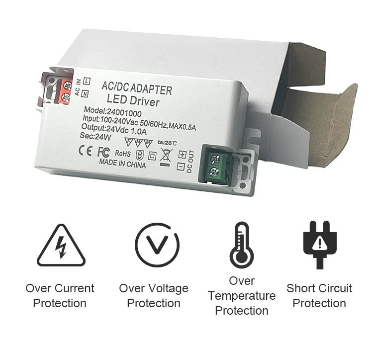 Ultra Compact Mini Led Driver Mean Well Driver Power 24 V 6W-75W 36V AC ...