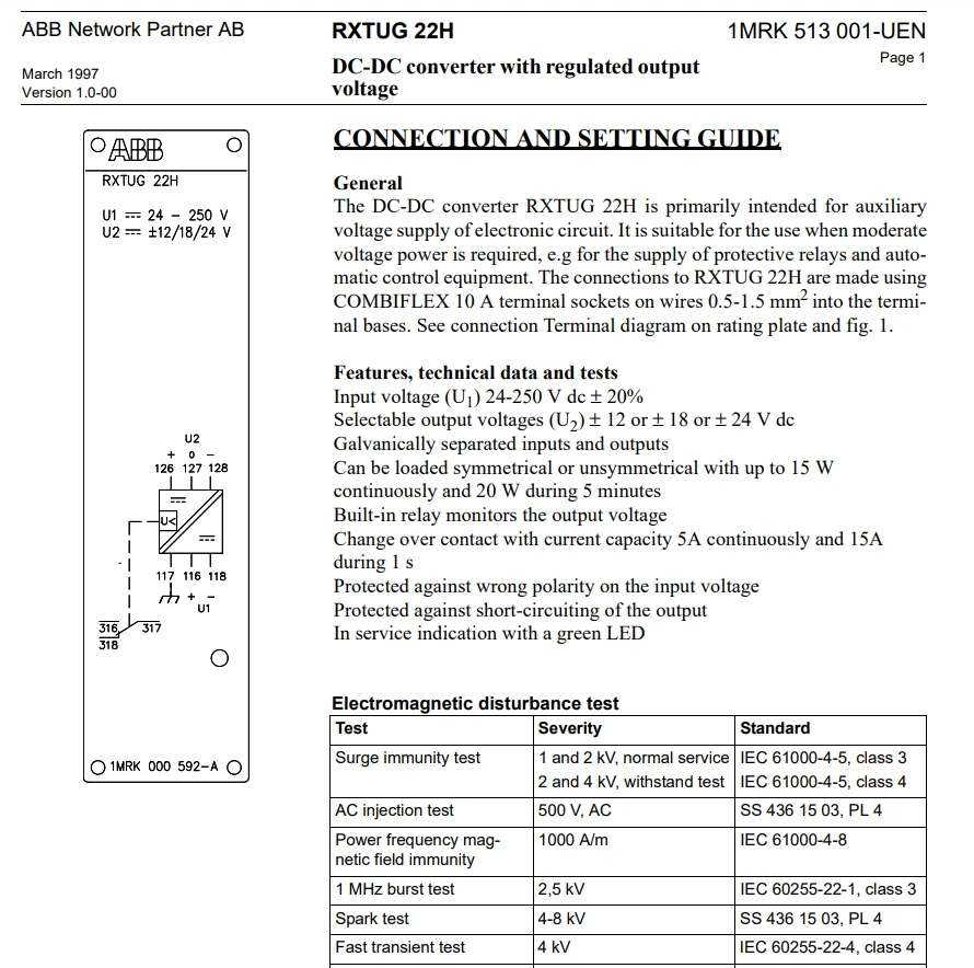 DC-DC Converter with Regulated Output Voltage RXTUG 22H| Alibaba.com