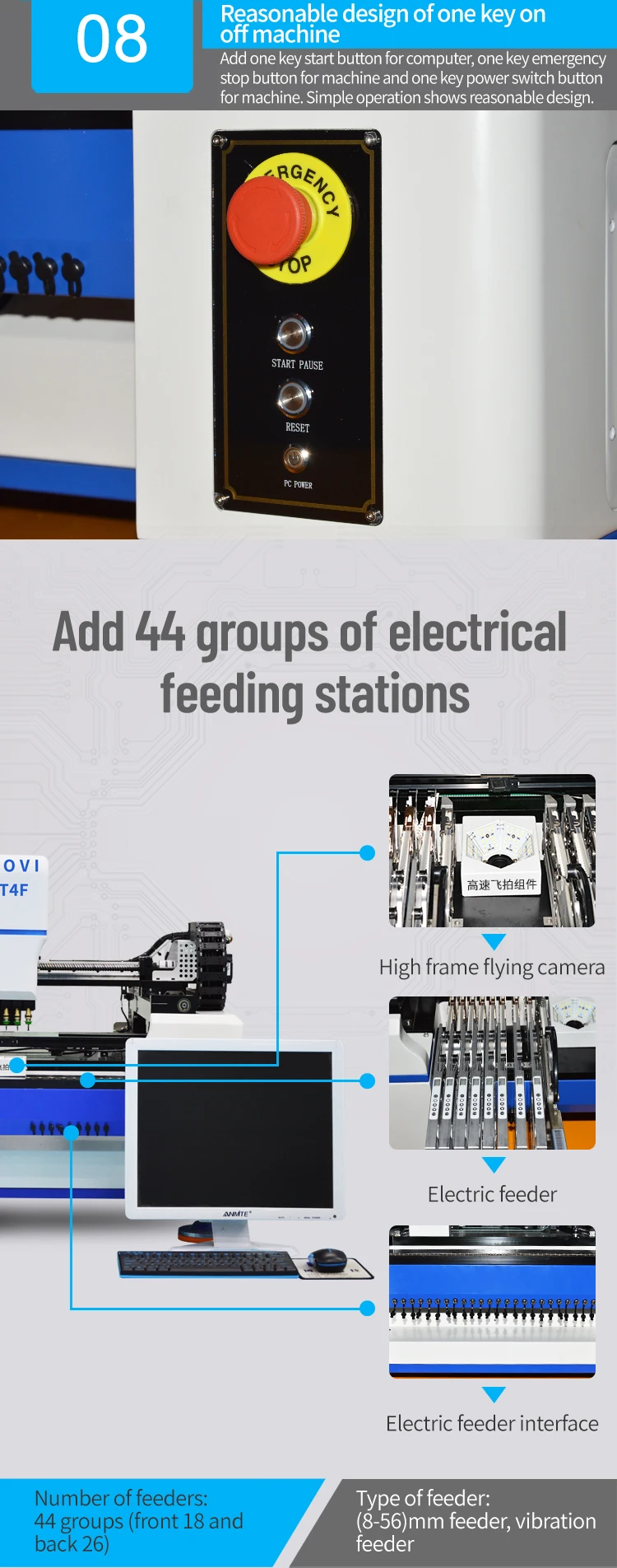 Bovi SMT 4 Head Flying Vision Machine - Efficient Assembly