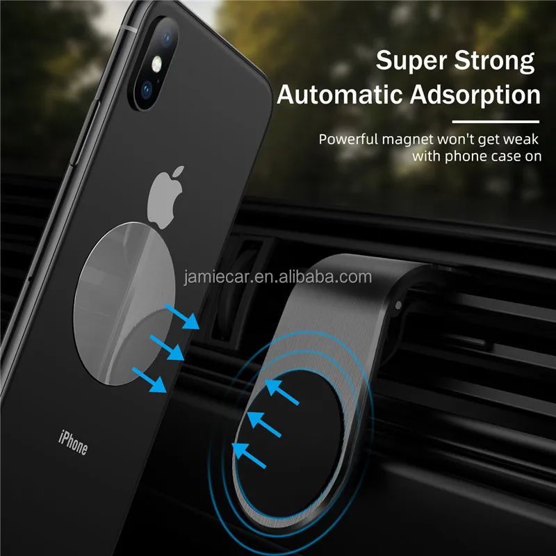 Universal L Shape Magnet Air Vent Clip Stand Phone Holder - Buy Magnet ...