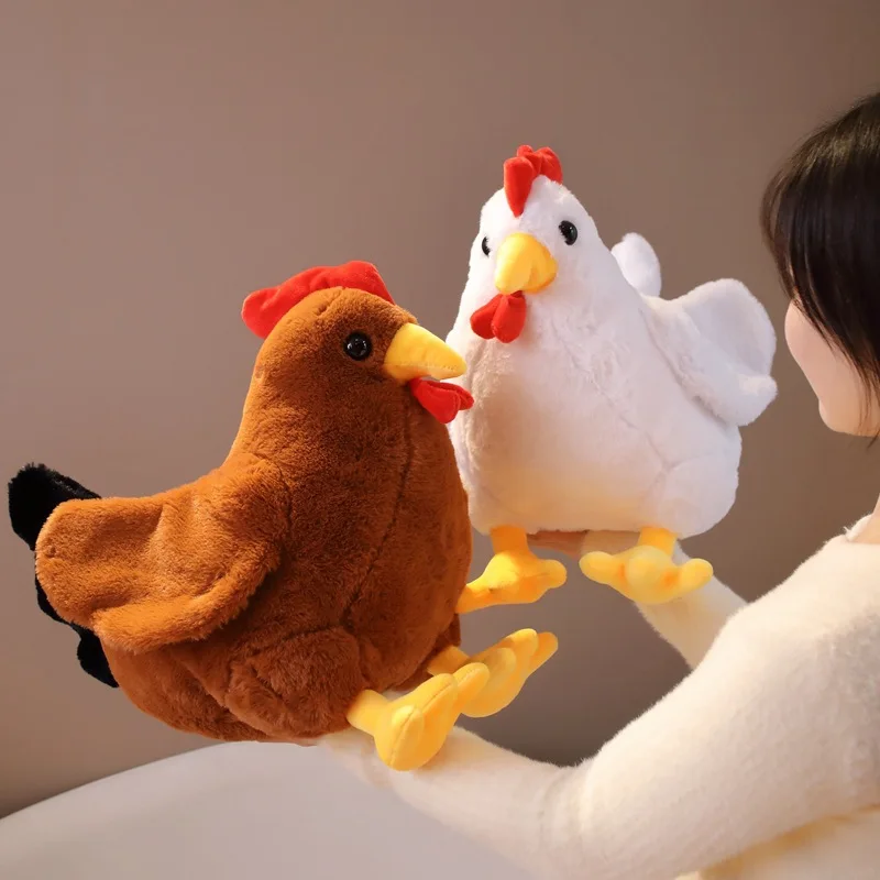 30/40CM Big Rooster Farm Animal Plush Toys - Cute & Lifelike